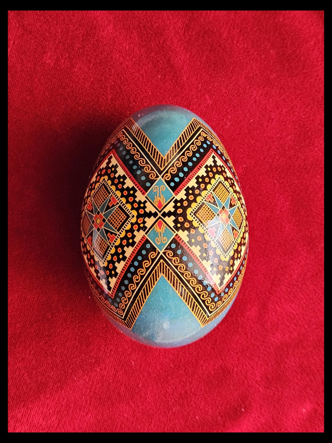 Halyna Mudryj Handcrafted Pysanka, Goose Egg, Micro-monogrammed, Circa ...