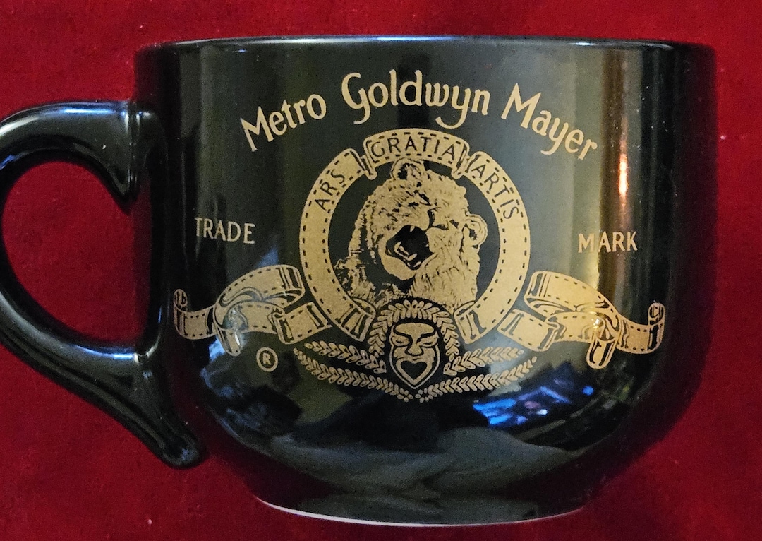 Metro Goldwyn Mayer (MGM) Studio Large Souvenir Coffee Mug, 1980s ...