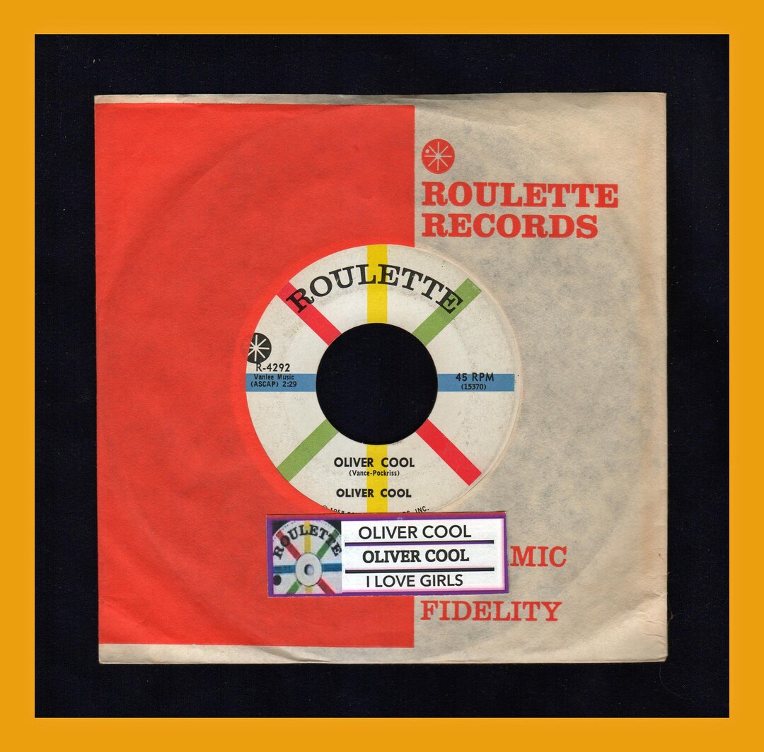 Oliver Cool- Actual 1st Recording, Roulette 1958. Tony Mordente ('larry ...