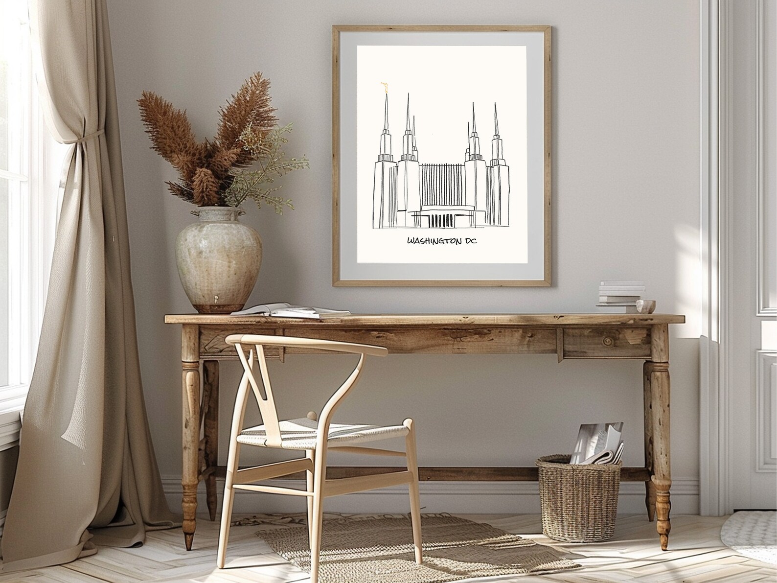 Washington DC Temple, Hand Sketched LDS Temple, PRINTABLE Lds Temple ...