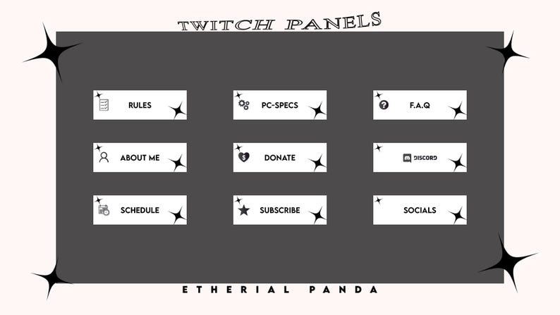 Minimalist Animated Twitch Overlay Pack - Etsy