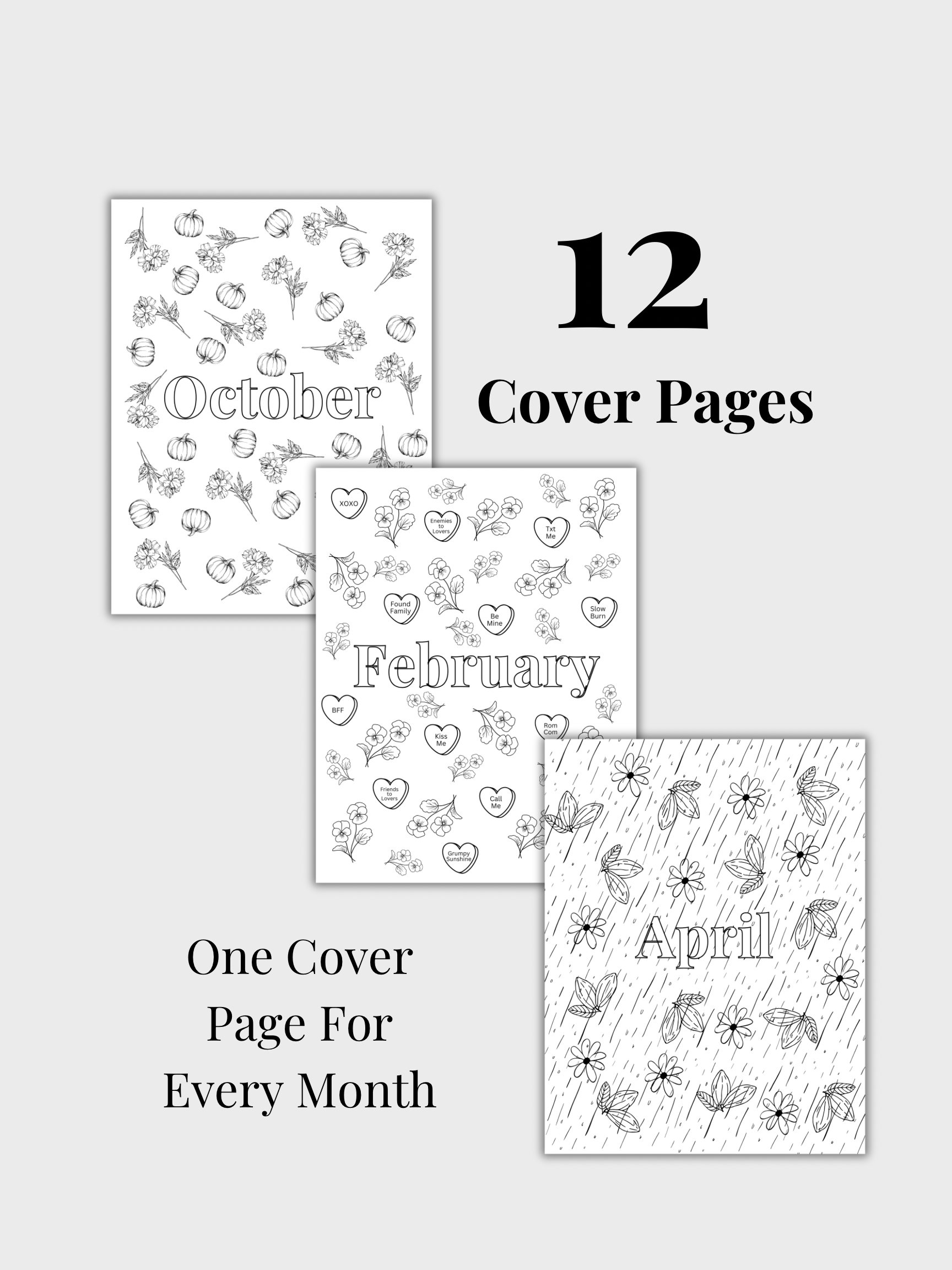 Printable Book Journal - Etsy