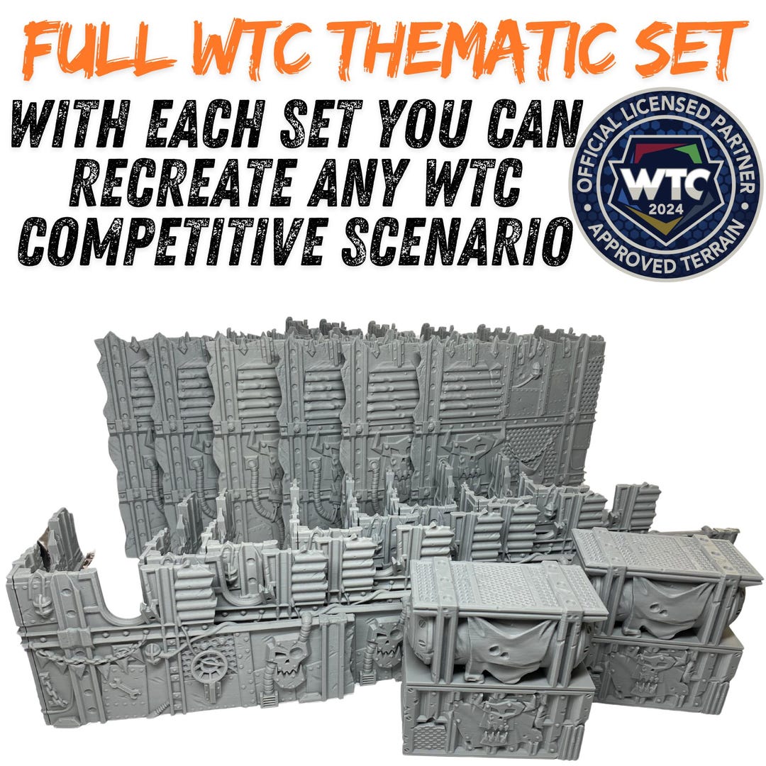 WTC Foldable Table Set – 3D Printed Terrain for Warhammer 40K ...