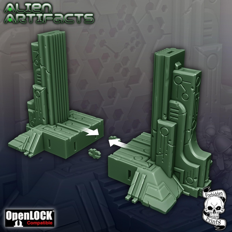 Portal de artefacto alienígena Warp Gate, juego de mesa, terreno ...