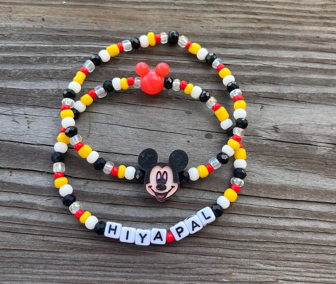 Mickey Mouse Stackable Bracelet, Mickey Mouse Friendship Bracelet ...