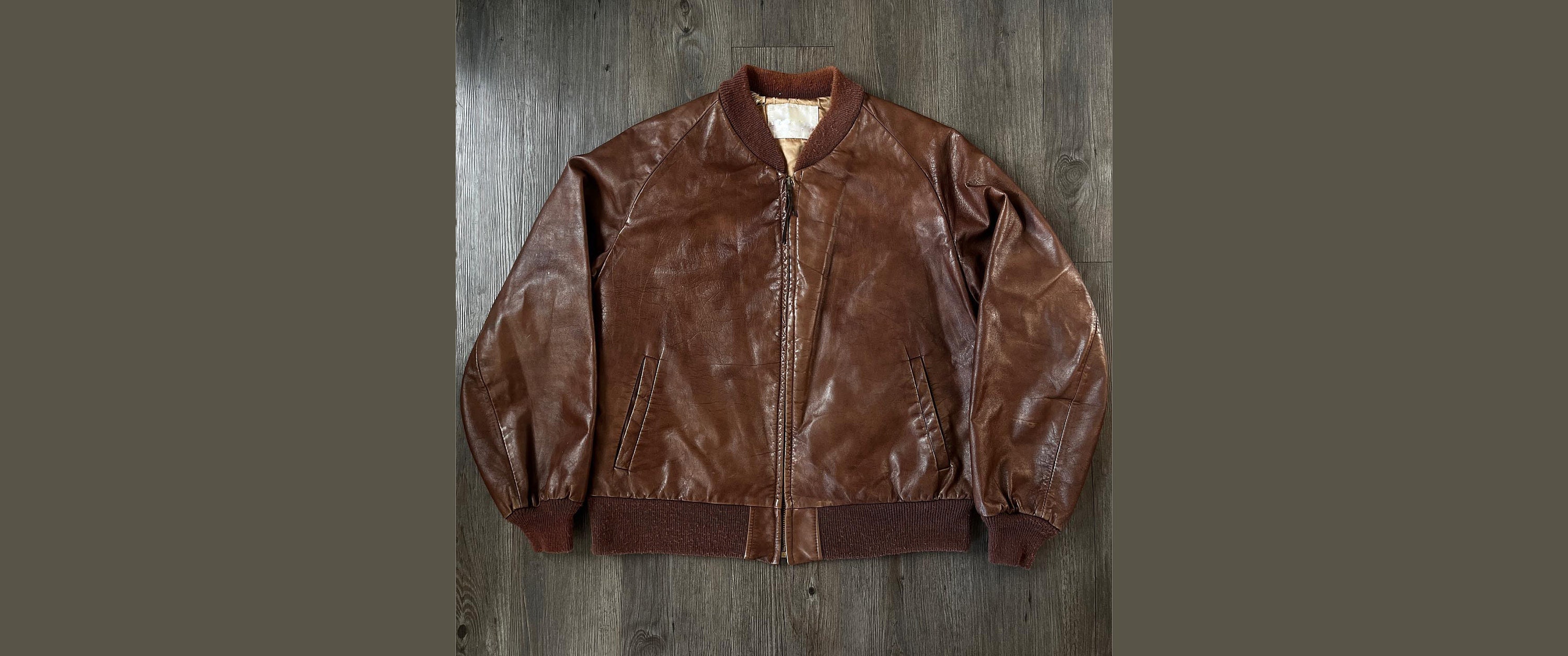80s Leather Bomber - Etsy 80s Leather Bomber - Etsy