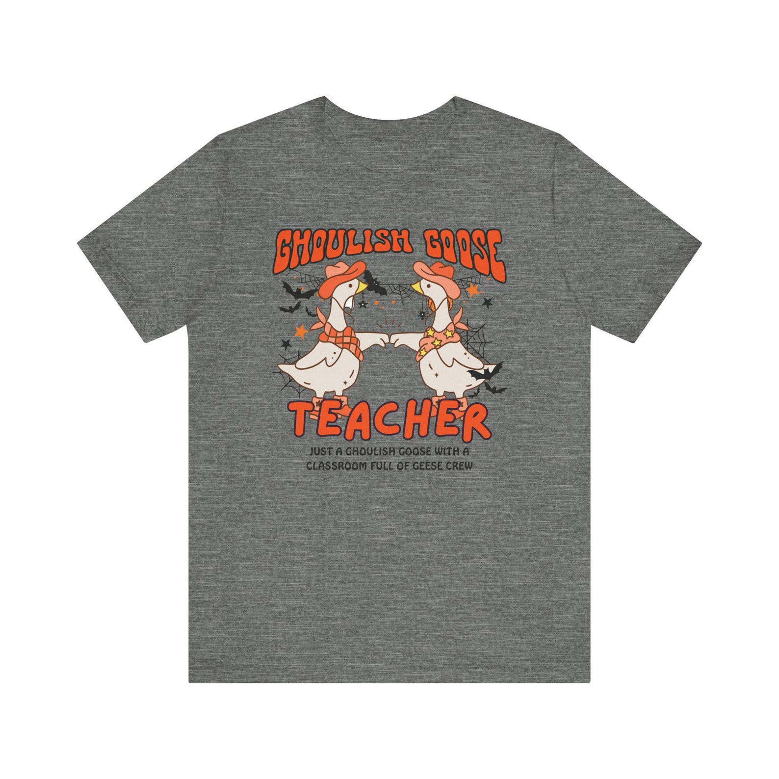 Ghoulish Goose Teacher Tee, Halloween Party Shirt, Unisex Gift for ...