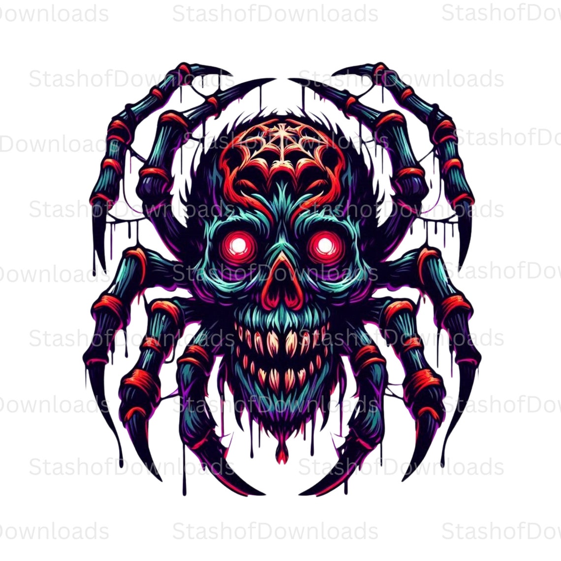 Creepy Halloween Clipart Bundle, High Quality JPG Halloween ...