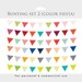 Bunting Banner Clip Art for Digital Scrapbooking Flag Clip - Etsy