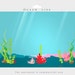 Under the Ocean - Sea Clip Art, Fish, Seaweed, Dolphin, Whale ...