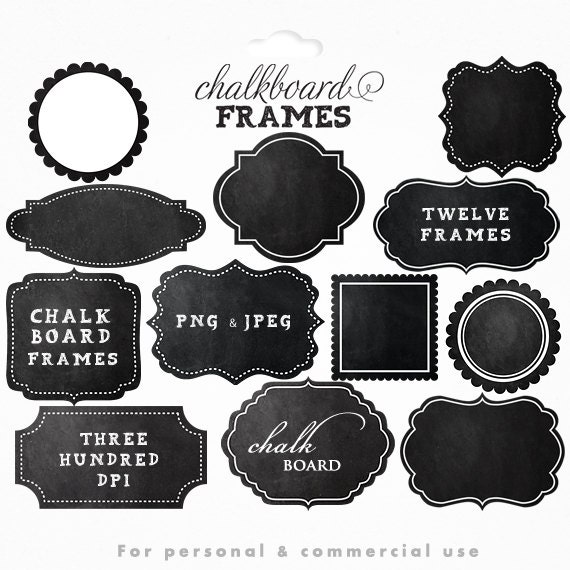 Vintage Chalkboard Frames