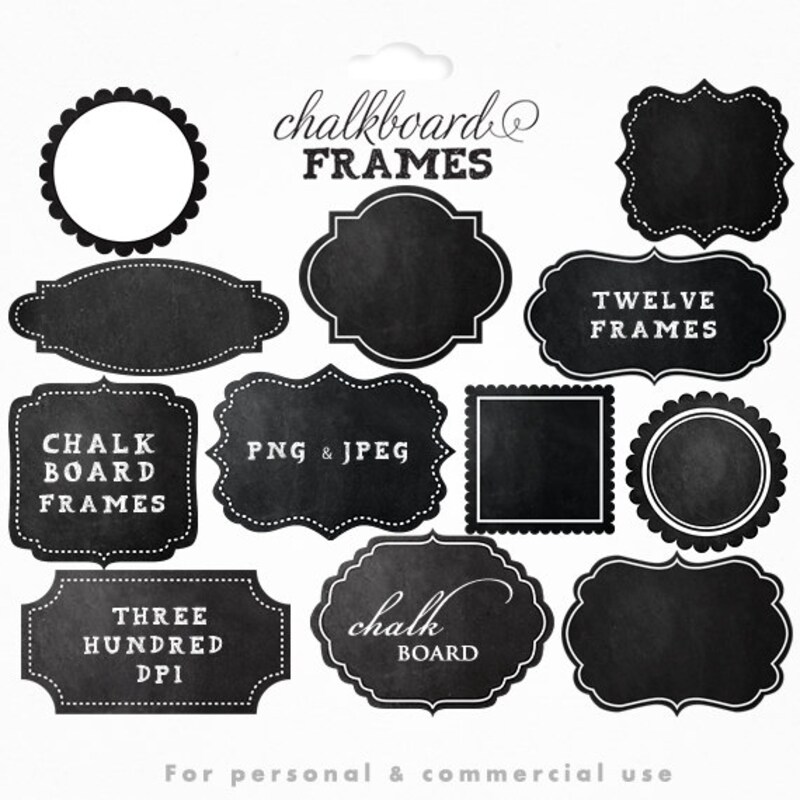Chalkboard Frames - Etsy