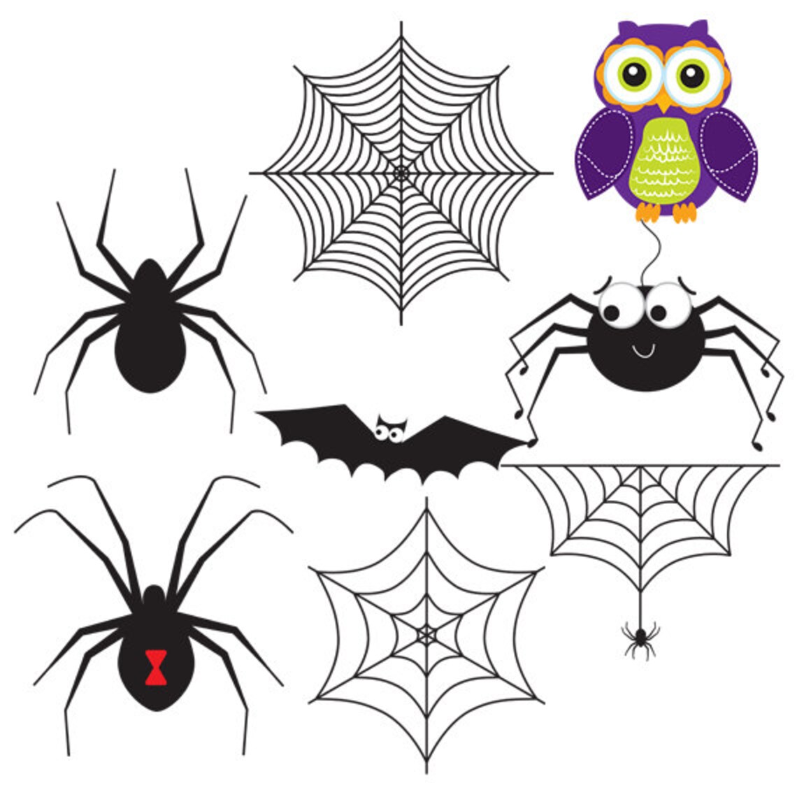 Halloween Clip Art Haunted House Clipart Spooky Clipart Jack - Etsy