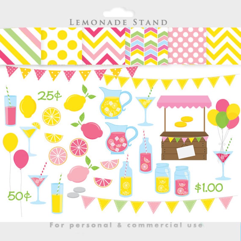 Lemonade Stand Clipart - Etsy