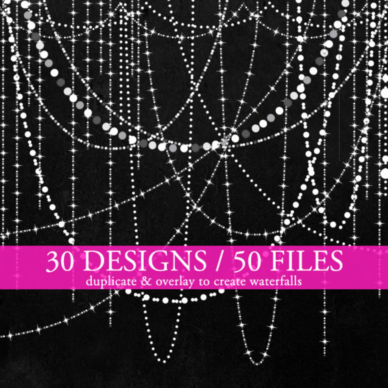 Sparkling Strings of Light Clipart - Bokeh Lights Clip Art Fairy Lights ...