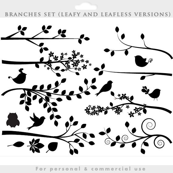 Tree Branch Silhouette Clip Art