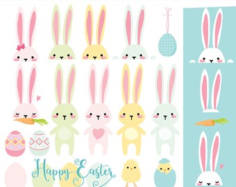 Easter Clipart Set personal and Limited Commercial Use Cute - Etsy