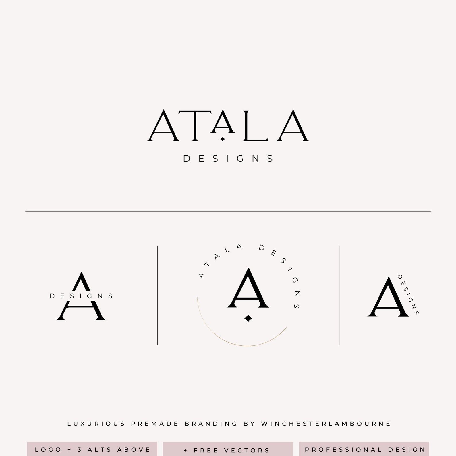 Premade Logo Design, Simple Logo, Text Logo, Logo Branding, Minimalist ...