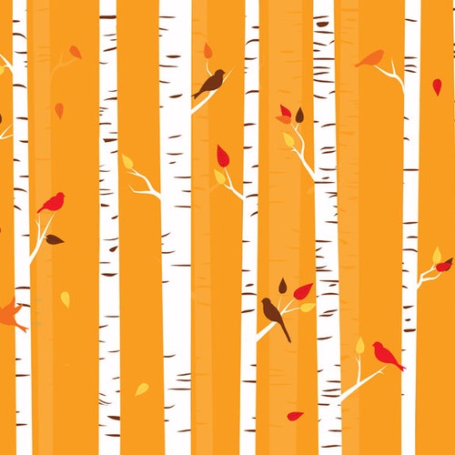 Birch Tree Silhouettes Clipart Clip Art Autumn Aspen Tree | Etsy
