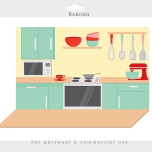 Baking Clipart - Cooking Clip Art, Kitchen, Girl, Aprons, Food, Sweets ...