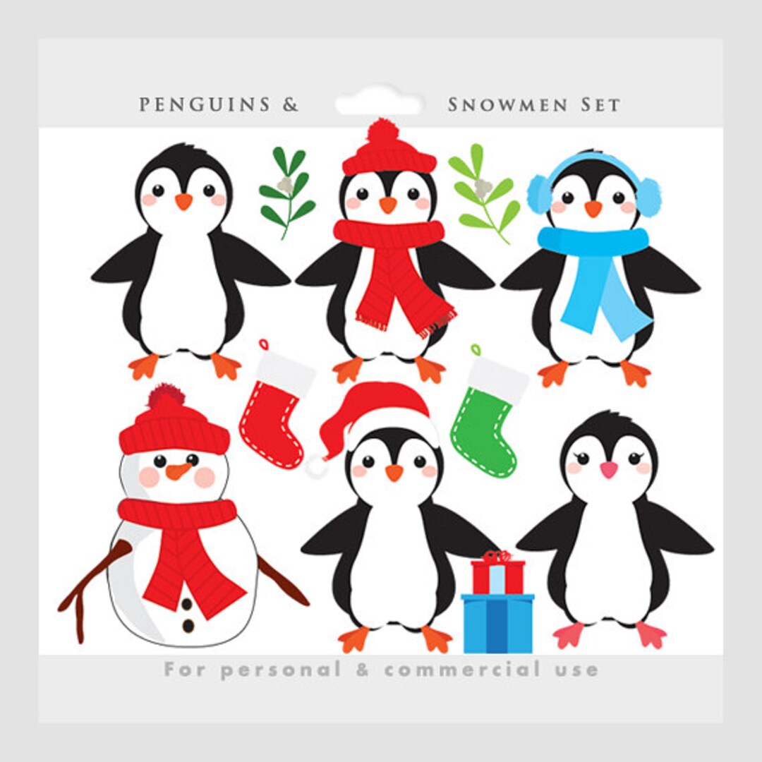 Penguin Clipart - Christmas Clip Art, Penguins, Snowman, Snowmen ...