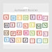 Alphabet Clipart Letter Blocks Clip Art Letterblocks | Etsy UK