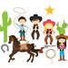 Wild West Clipart Cowboy Clip Art, Cowgirls, Cowboys, Horse, Lasso ...