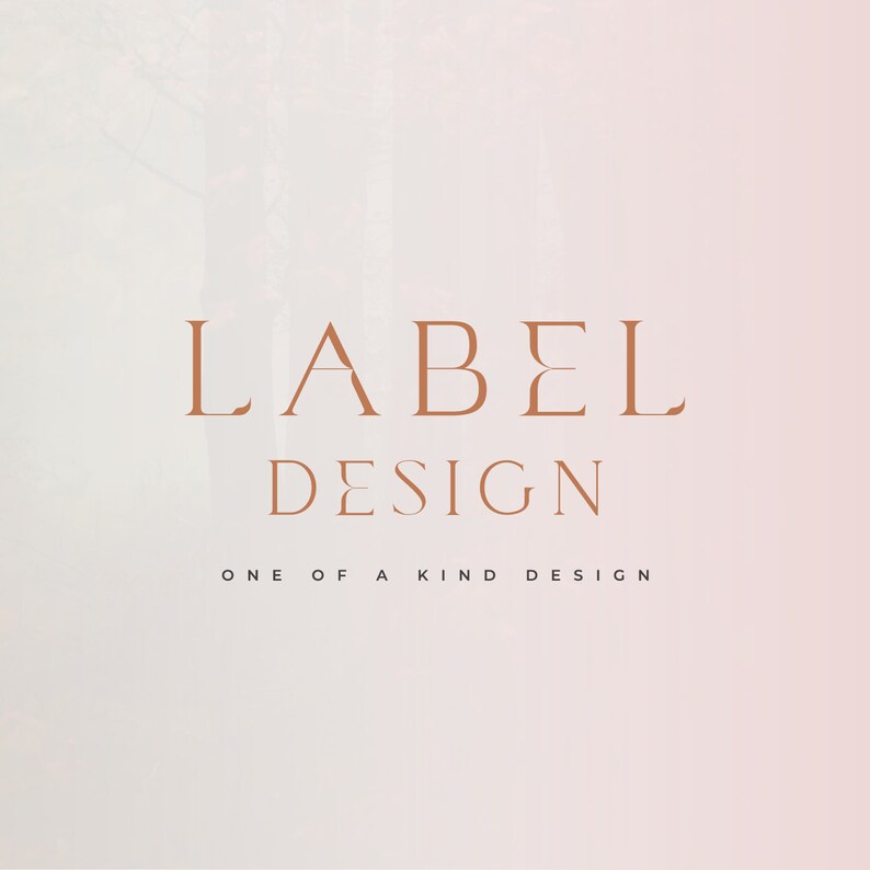 Custom Label Design Label Graphic Digital Graphic Design for | Etsy