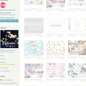 Custom Etsy Shop Icon - Custom Avatar Custom Profile Picture Graphic ...