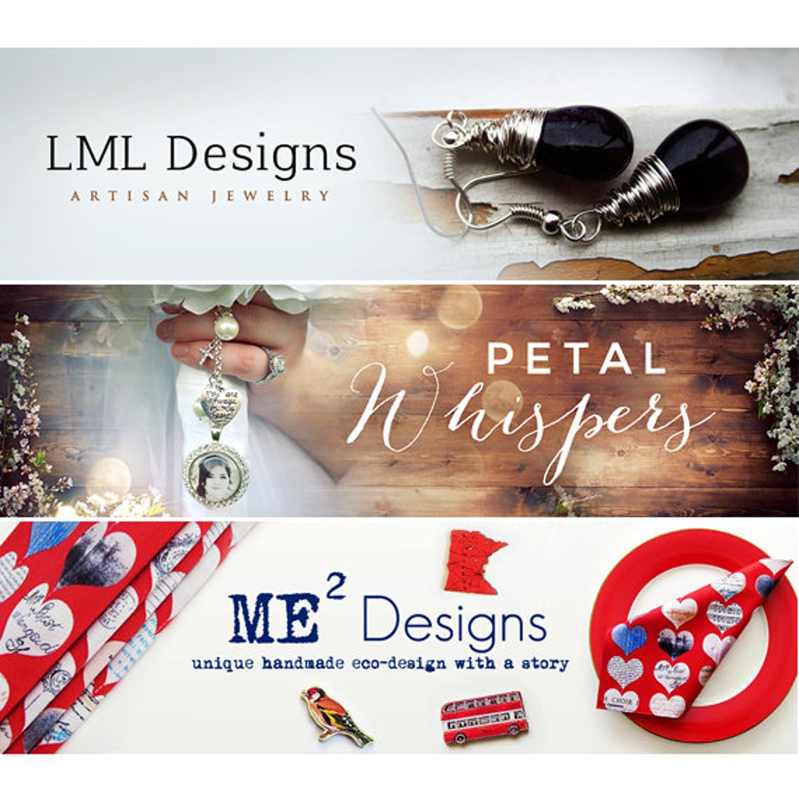 Custom Amazon Handmade Shop Banner Cover Banner Cover Image - Etsy