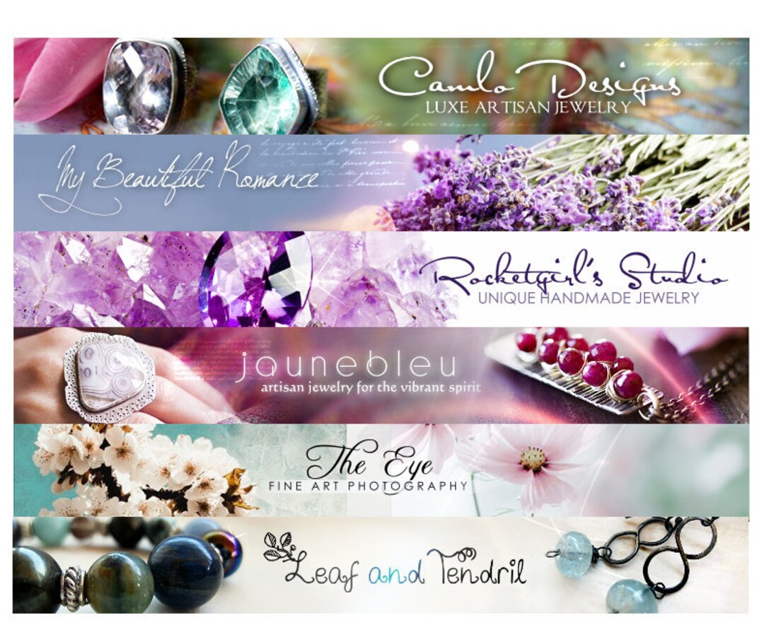 Custom Banner Etsy Banner and Avatar Header, Etsy Shop Set, Banner ...