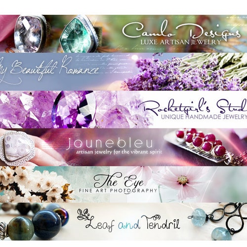 Custom Banner Etsy Banner and Avatar Header Etsy Shop Set - Etsy