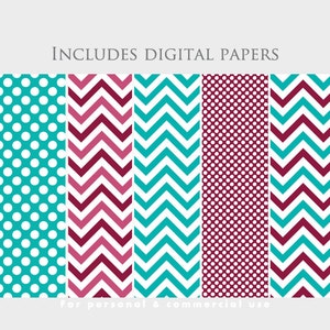 Christmas Trees Clip Art and Digital Papers- Clip Art for Scrapbooking ...