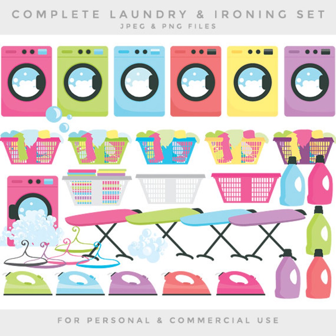 Laundry Clipart - Laundry Clip Art Washing Machine Iron Ironing ...