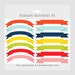 Banner Clipart, Stitched Ribbon Flags, Digital Ribbon Clip Art, Tags ...
