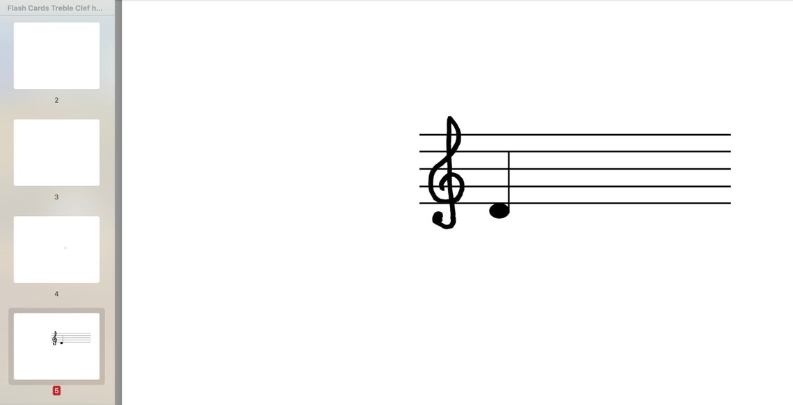 Treble and Bass Clef Flashcards Digital Download Pdf Format - Etsy