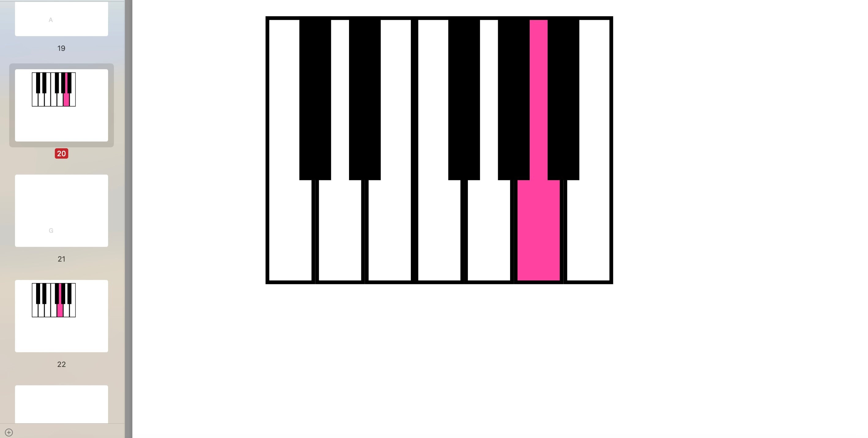 Piano Keys Flashcards Download in Pdf Format - Etsy