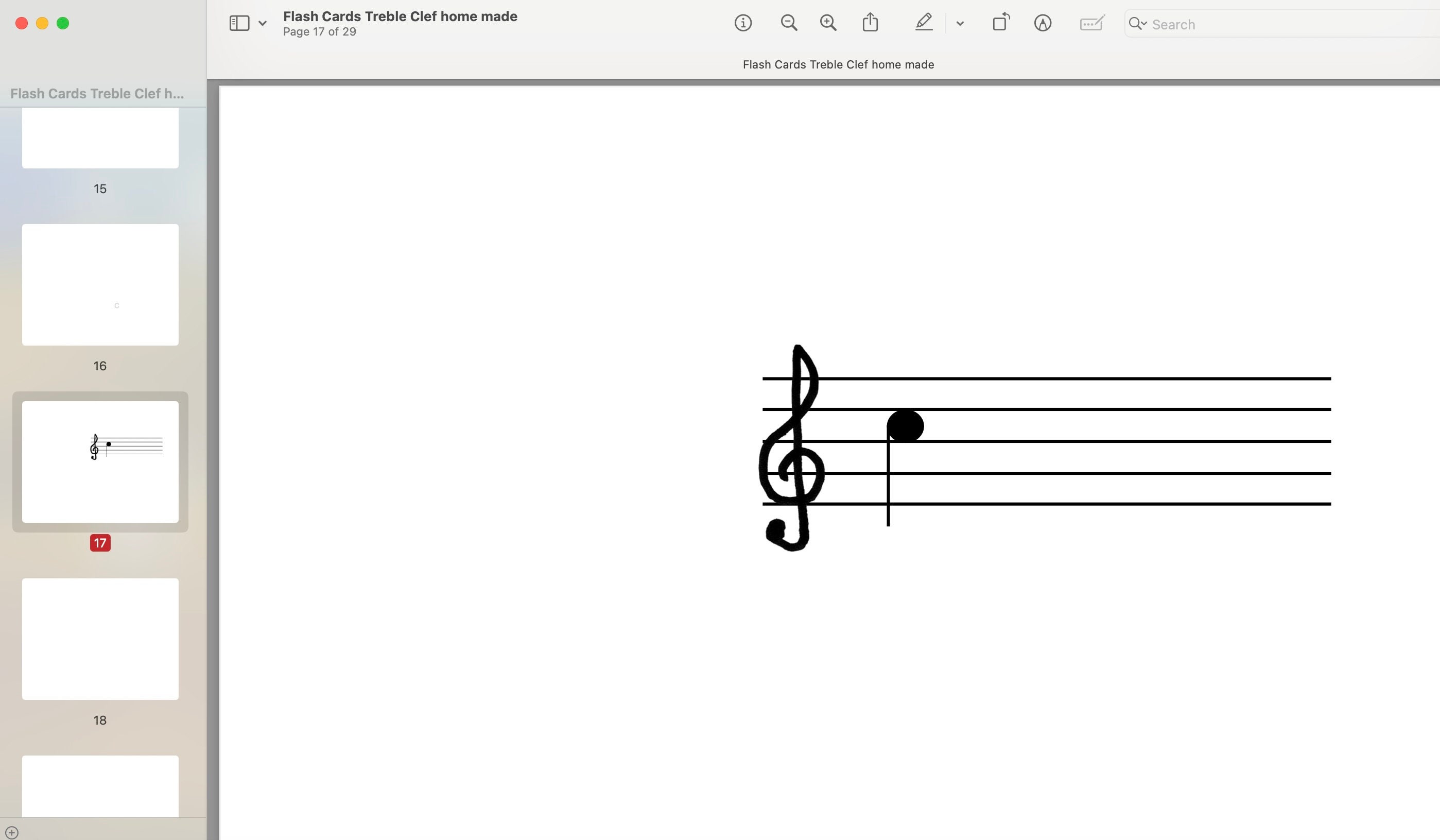 Treble and Bass Clef Flashcards Digital Download Pdf Format - Etsy