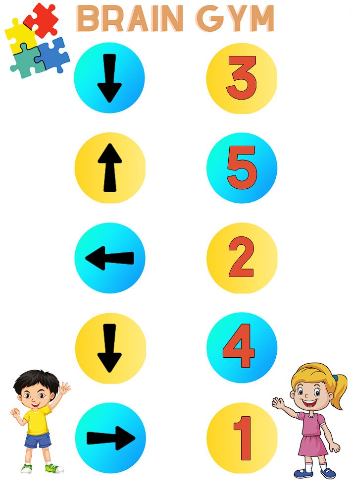 Hand-eye Coordination Board Game Brain Teasers & Fingers Gym Printable ...