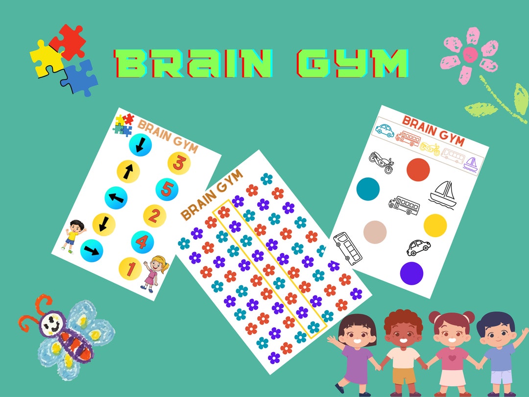 Hand-eye Coordination Board Game Brain Teasers & Fingers Gym Printable ...