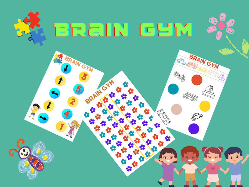Hand-eye Coordination Board Game Brain Teasers & Fingers Gym Printable ...