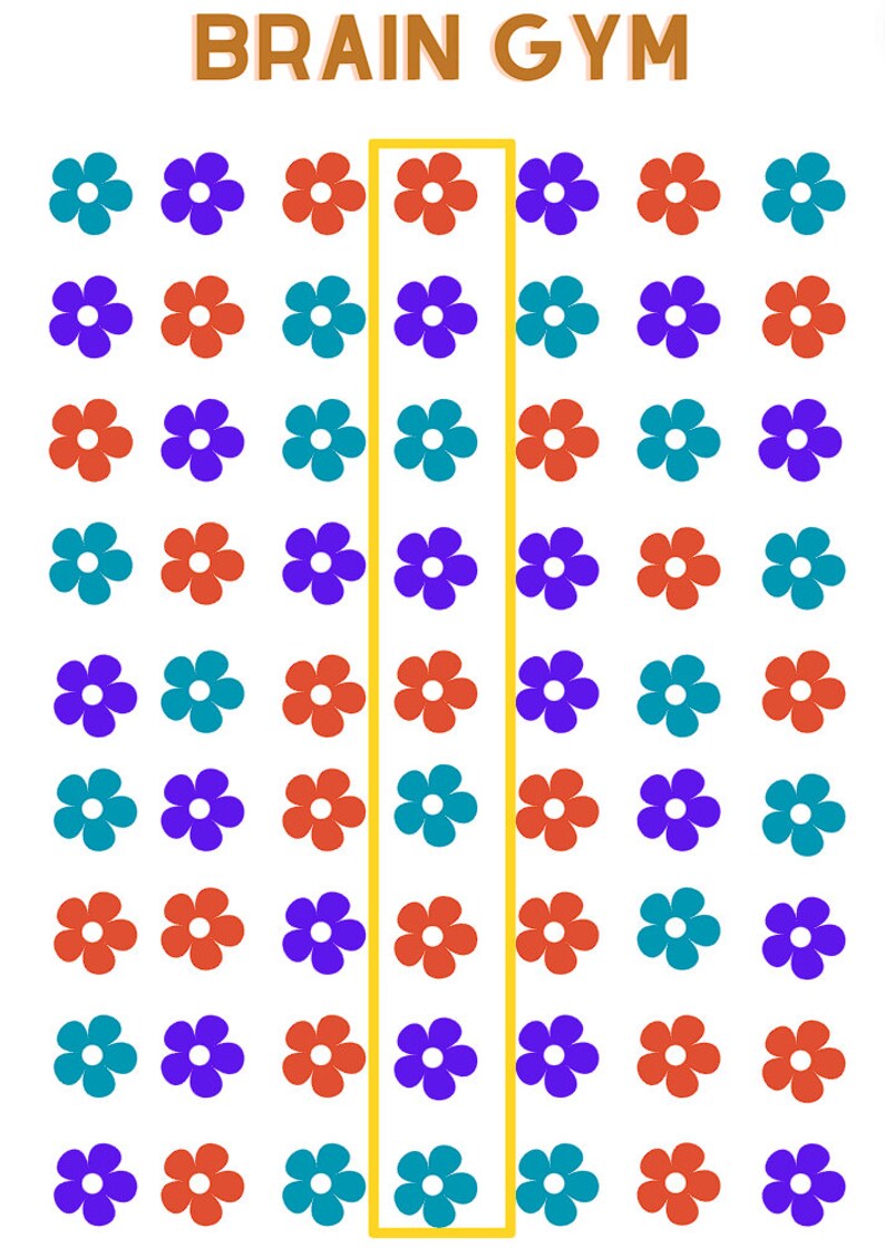 Hand-eye Coordination Board Game Brain Teasers & Fingers Gym Printable ...