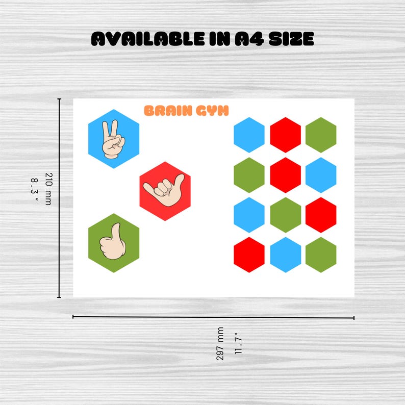 Brain Gym Cards, Kids Cognitive & Motor Skill Activities, Smart Kids ...