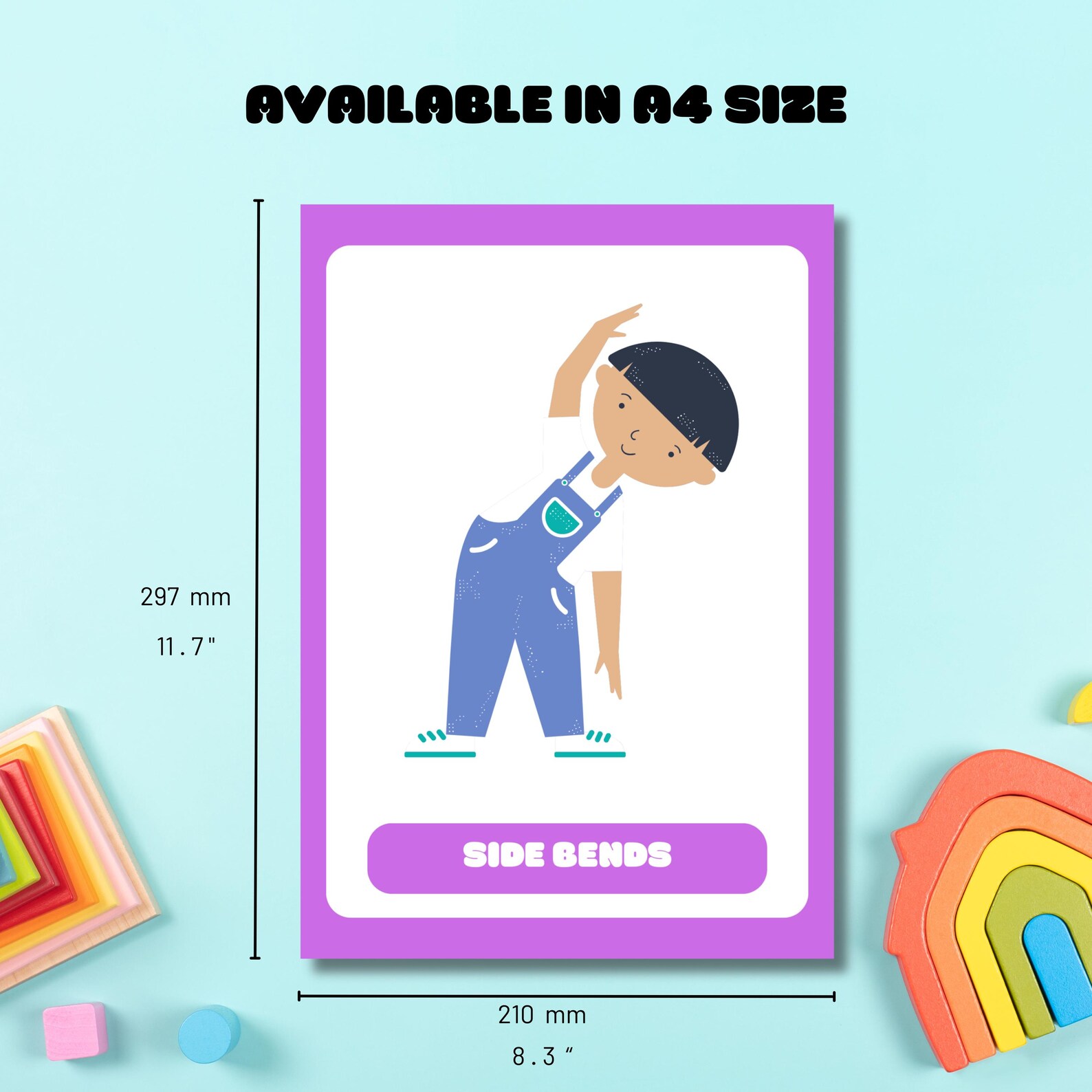Exercise Cards, Kid Movement Cards, Kids Fitness Cards, Perfect for ...