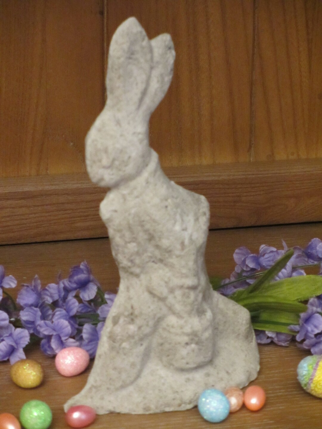 Unfinished Paper Mache Painter Bunny Rabbit W/bucket/paint Brushes - Etsy