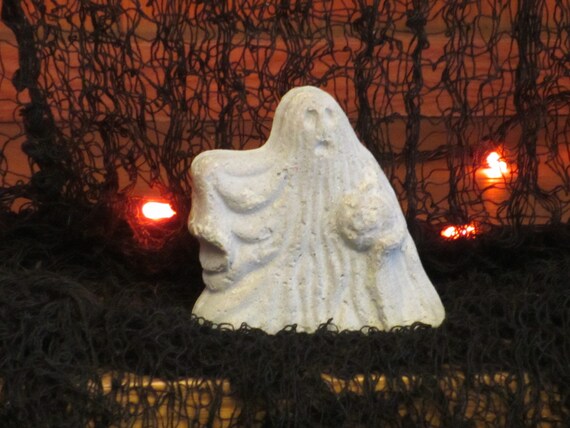 Unfinished Paper Mache Textured Ghost W/pumpkin - Etsy