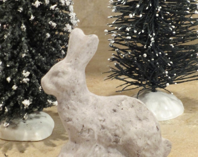 Unfinished Paper Mache 4 1/2" Sitting Bunny Rabbit in the Grass - Etsy