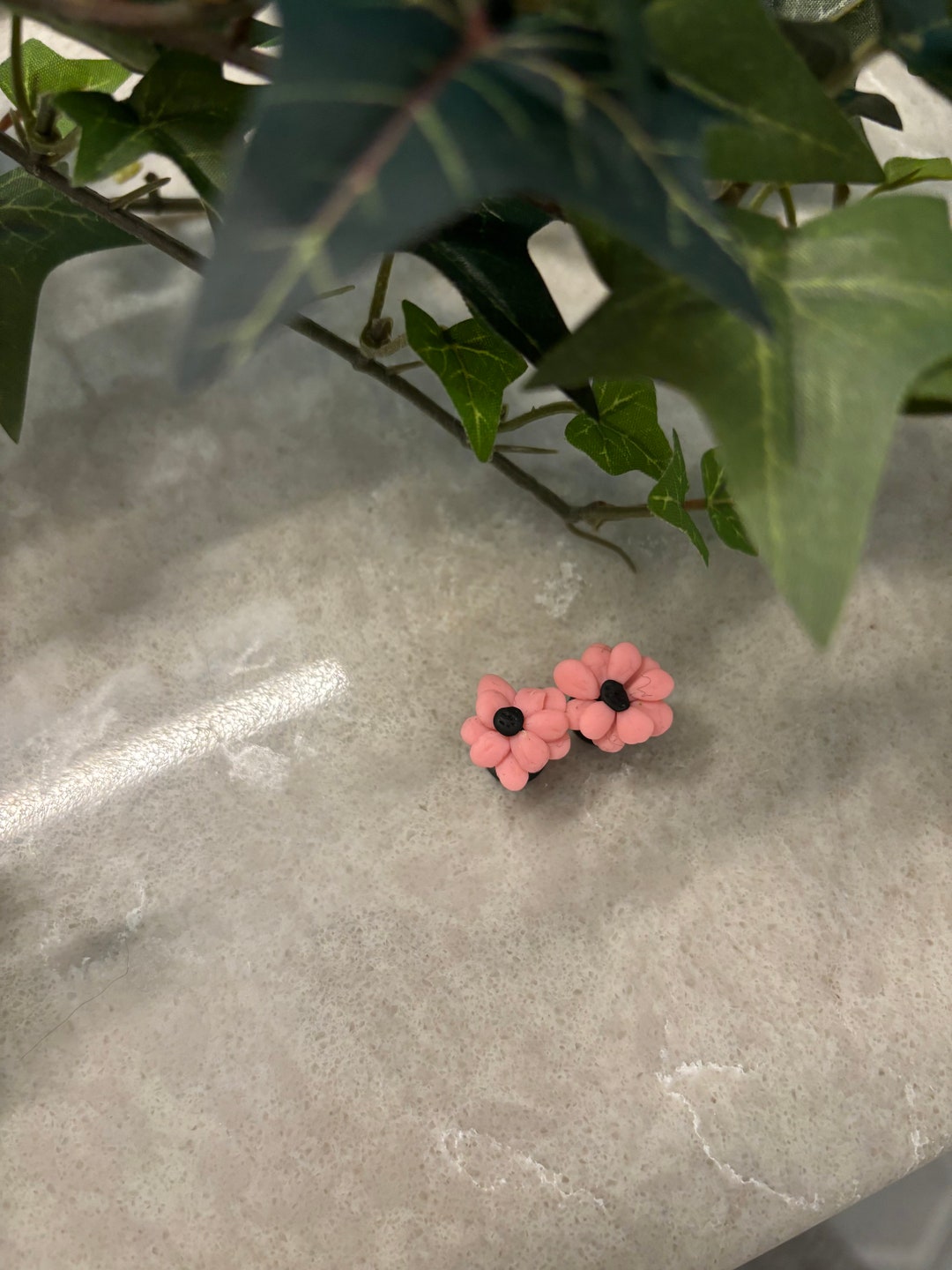 Pink Pansy Clay Wooden Plugs - Etsy