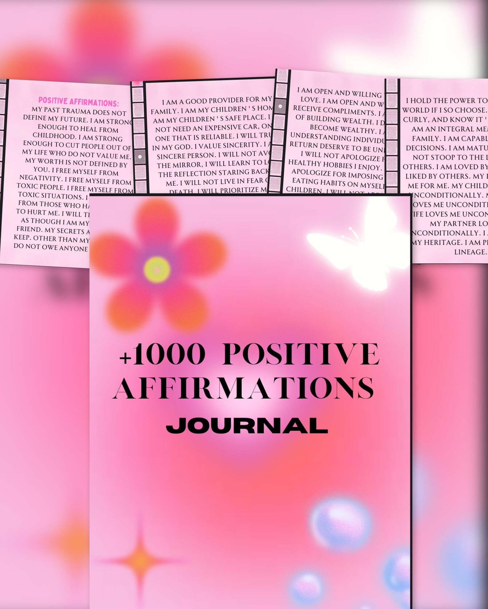 1000 POSITIVE AFFIRMATIONS JOURNAL - Etsy