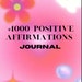 1000 POSITIVE AFFIRMATIONS JOURNAL - Etsy